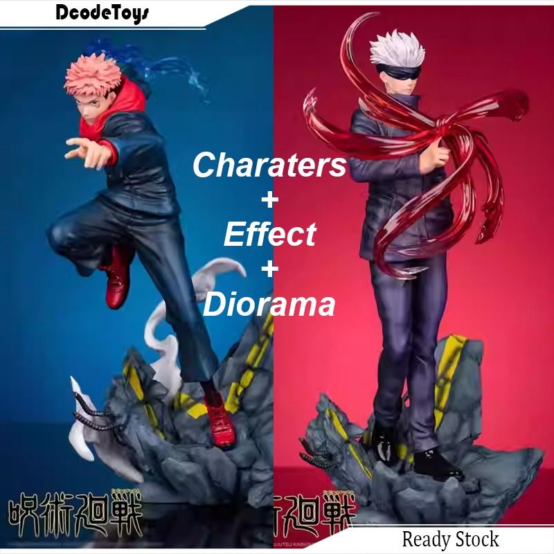 Jujutsu Kaisen Effect Diorama Satoru Gojo 28cm / Yuji Itadori 25cm pvc ...
