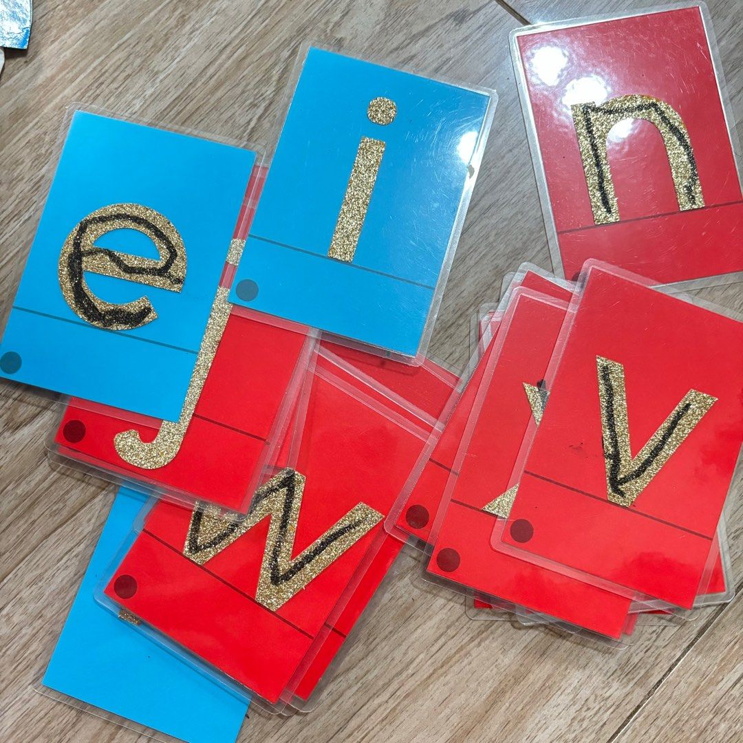MONTESSORI SANDPAPER LETTERS HAPPY SHELF, Hobbies & Toys, Stationary ...
