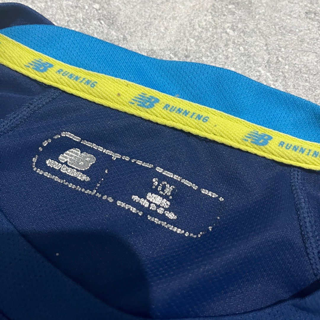 Kaos jersey New Balance Nb Run biglogo sport running drifit marathon ...