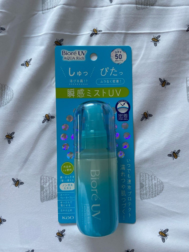 NEW Biore UV Aqua Rich Protect Mist Spray SPF50 PA++++, Beauty ...