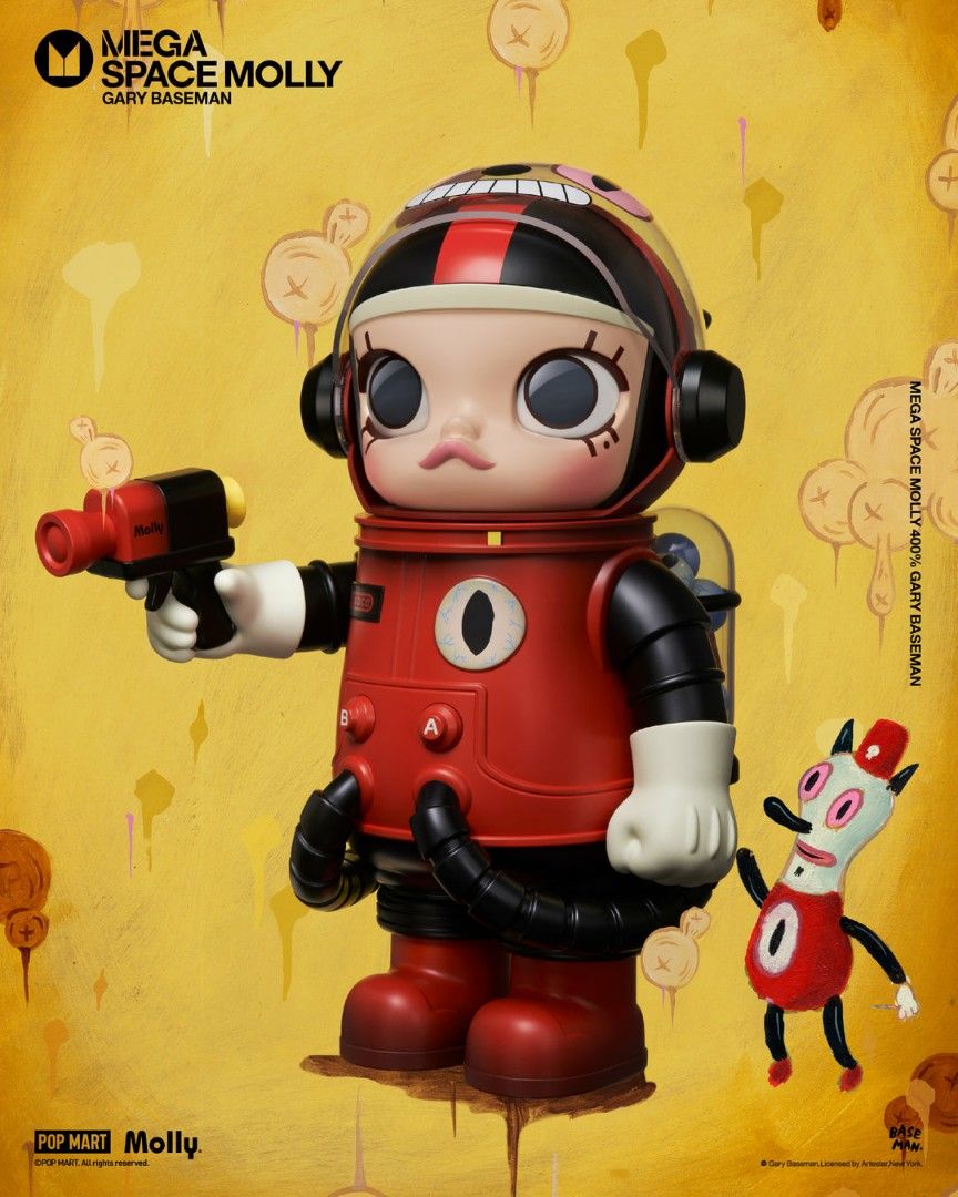 [NEW! LIMITED EDITION! POPMART] POPMART MEGA SPACE MOLLY 400% GARY ...