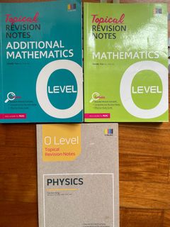 MATH & A MATH O Level Topical Revision Notes, Hobbies & Toys, Books ...