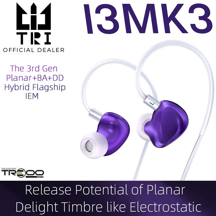 [Official] TRI i3 MK3 (3rd Gen) 3-Driver Tribrid (1PMD+1BA+1DD) In-Ear ...