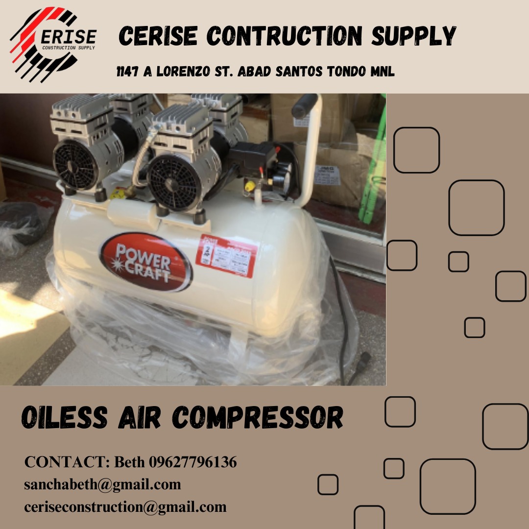Oiless Air Compressor, Commercial & Industrial, Construction Tools & Equipment on Carousell