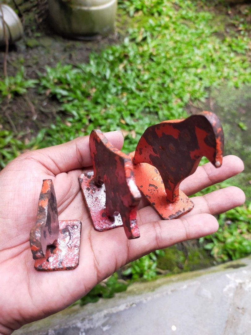 Patung Besi Antik Siluet Hewan Bekas Sasaran Latihan Tembak, Antik ...