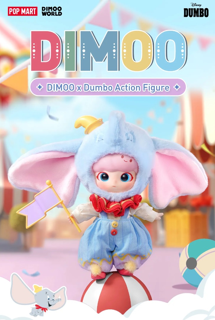 Pop Mart DIMOO × Dumbo Action Figure (sealed), Hobbies & Toys, Toys ...