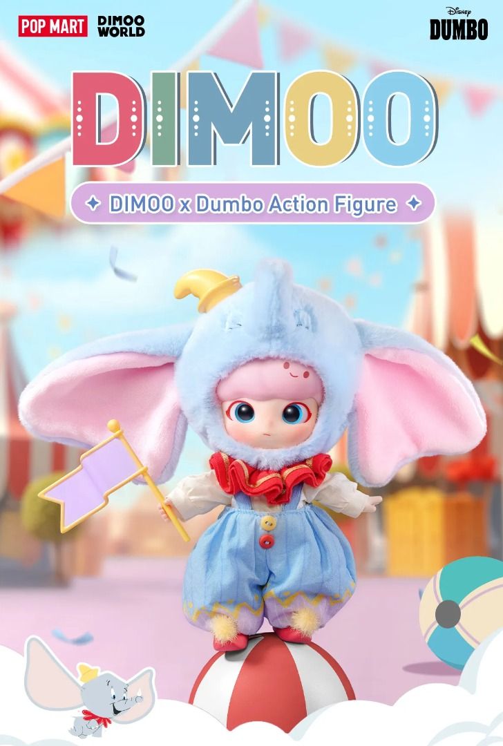 Pop Mart DIMOO × Dumbo Action Figure (sealed), Hobbies & Toys, Toys ...