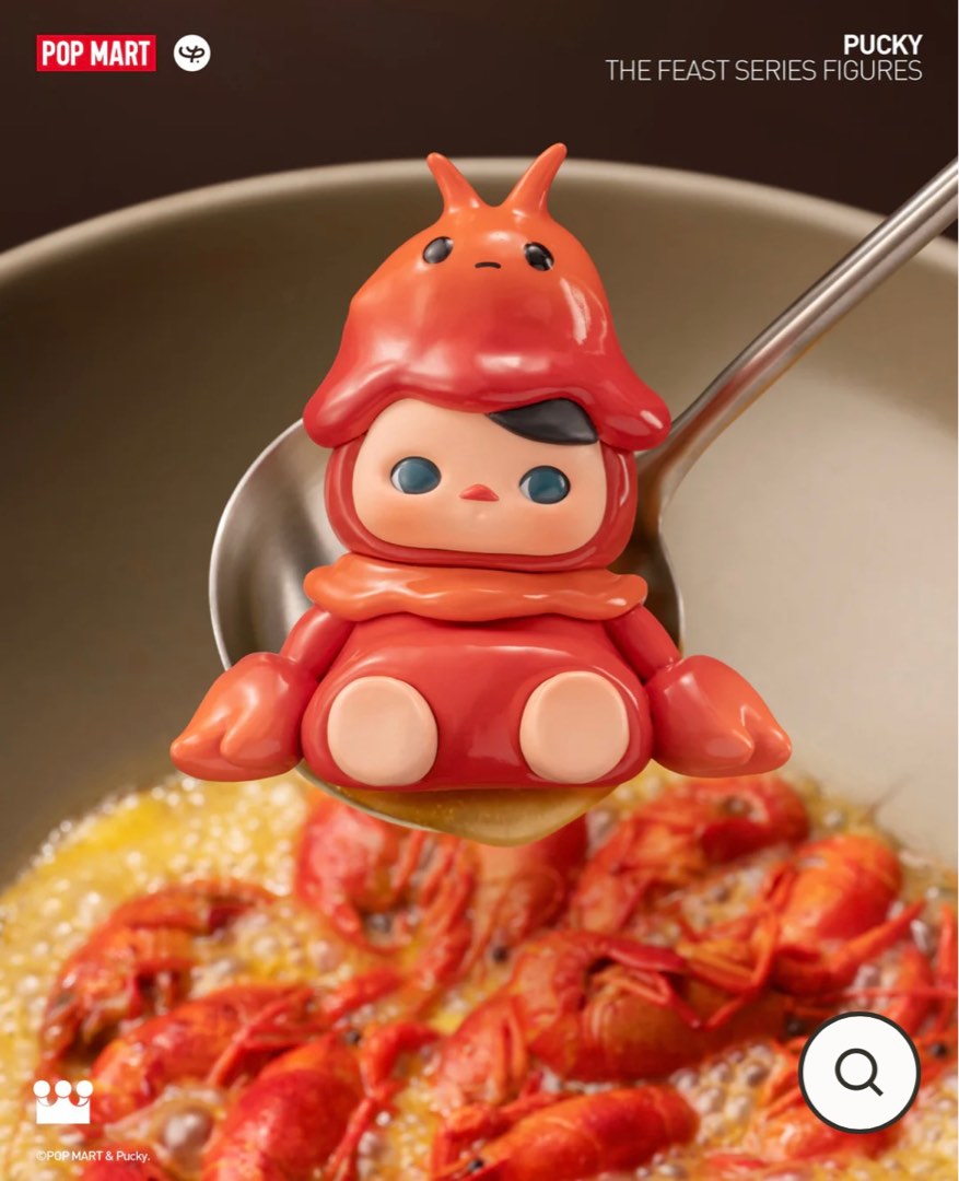 Popmart Pucky The Feast Series - Crayfish and Tea, Hobbies & Toys, Toys ...