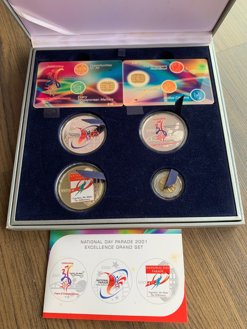 S620 - Singapore 1999 / 2000 / 2001 Silver Proof “NDP” Medallions ...