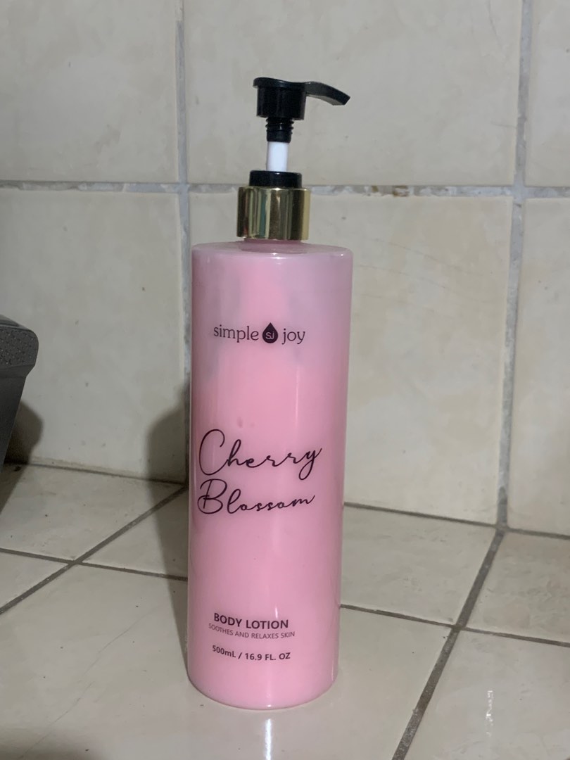 SIMPLE JOY Cherry Blossom Perfume Body Lotion 500ml, Beauty & Personal Care, Bath & Body, Body ...