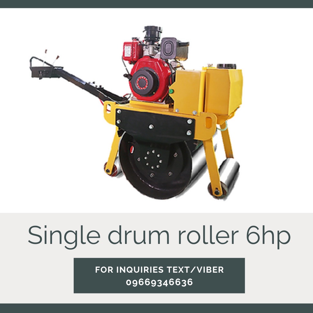 Single drum roller 6hp, Commercial & Industrial, Construction Tools ...