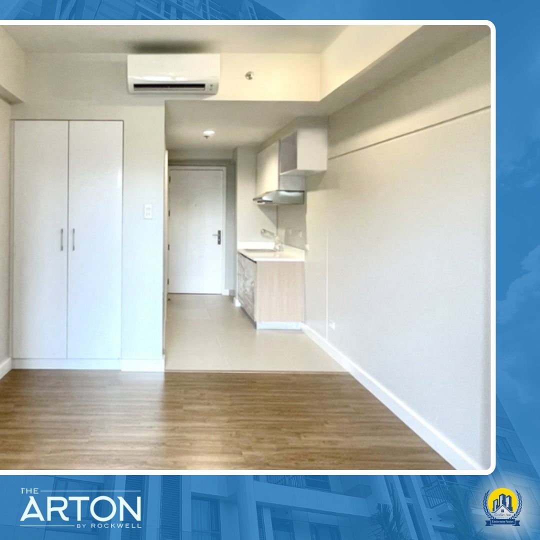 Spacious Studio Unit in Katipunan - The Arton by Rockwell near Ateneo ...