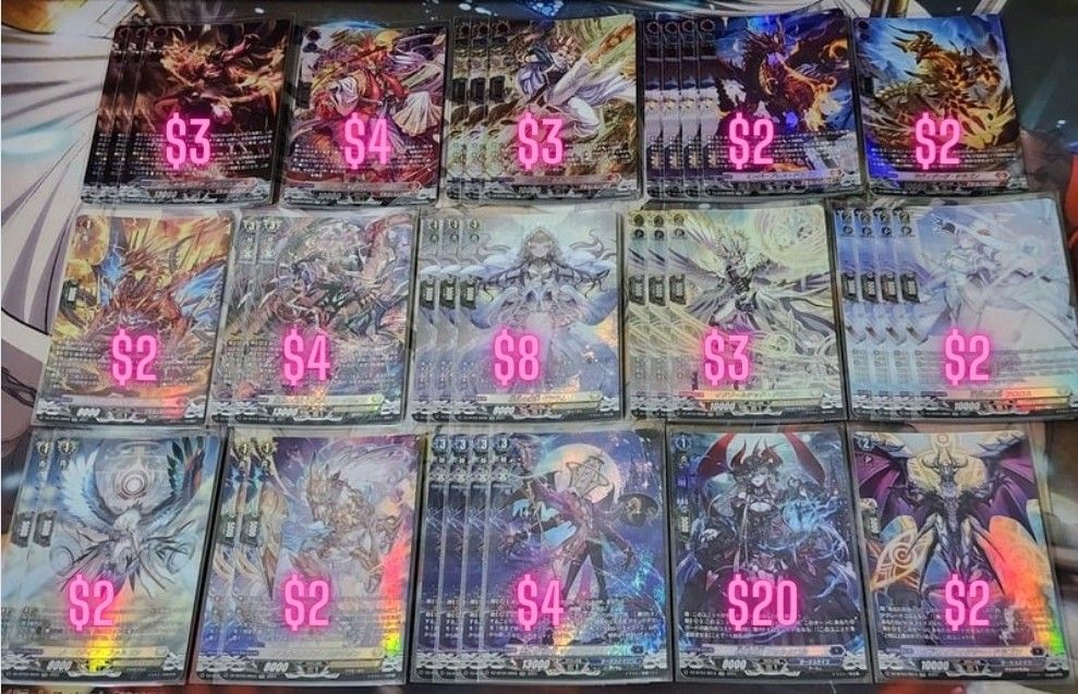 SR Singles from DZBT01 - 03, Vanguard, Dragon Empire, Keter Sanctuary ...
