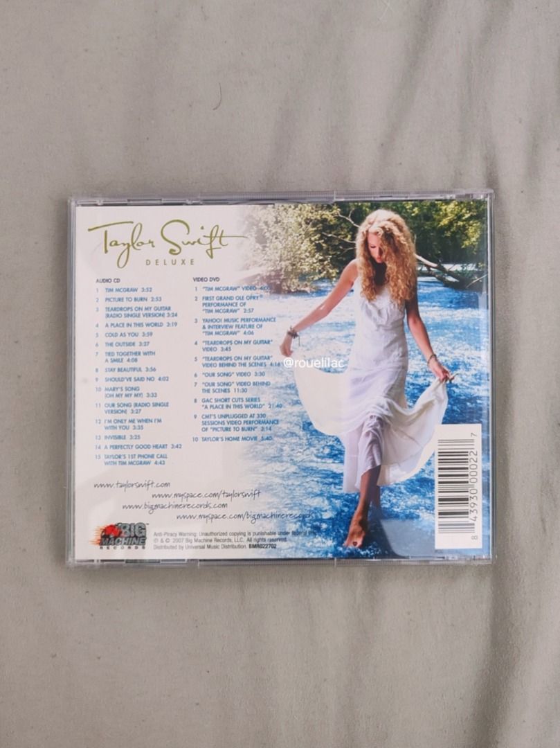 TAYLOR SWIFT DEBUT/SELF-TITLED DELUXE US EDITION CD/DVD WITH ...