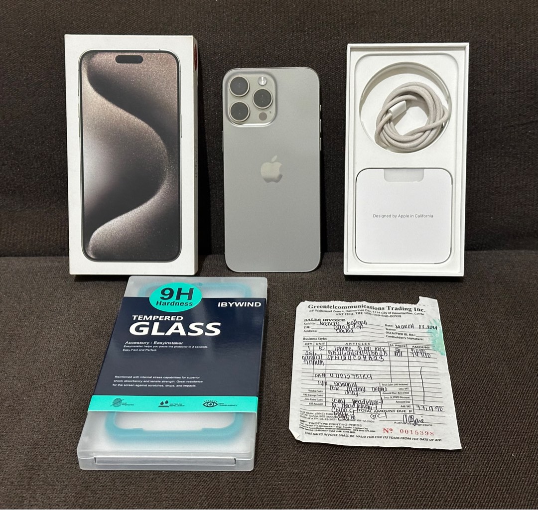 Three months old iPhone 15 ProMax (Natural Titanium - 256GB - FU - NTC ...