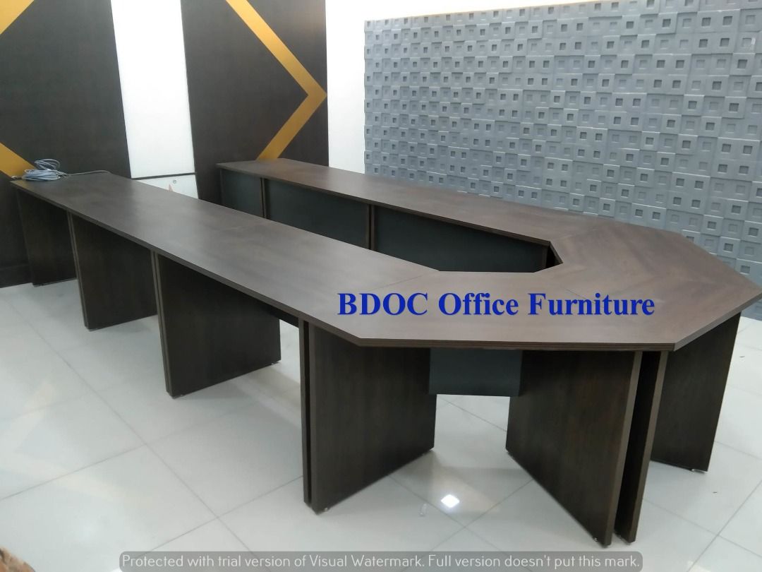 U Shape laminated conference table / office partition / office table ...