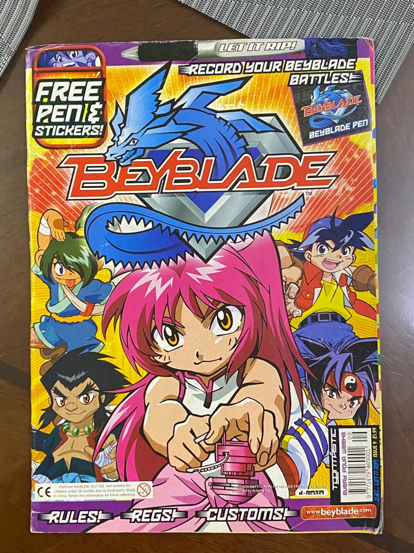 VINTAGE BEYBLADE MAGAZINE WITH FREE POSTER CHECK INSIDE - Issue 9 ...