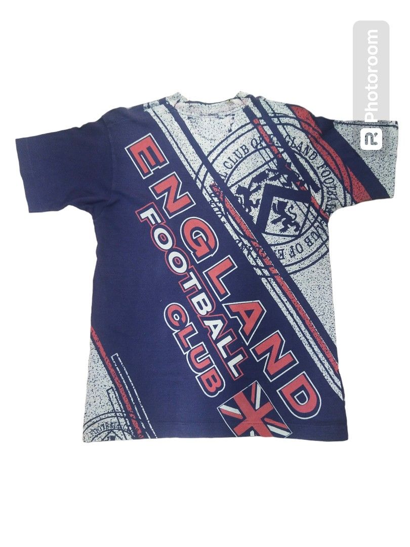 Vintage Fullprint England FC, Men's Fashion, Tops & Sets, Tshirts ...