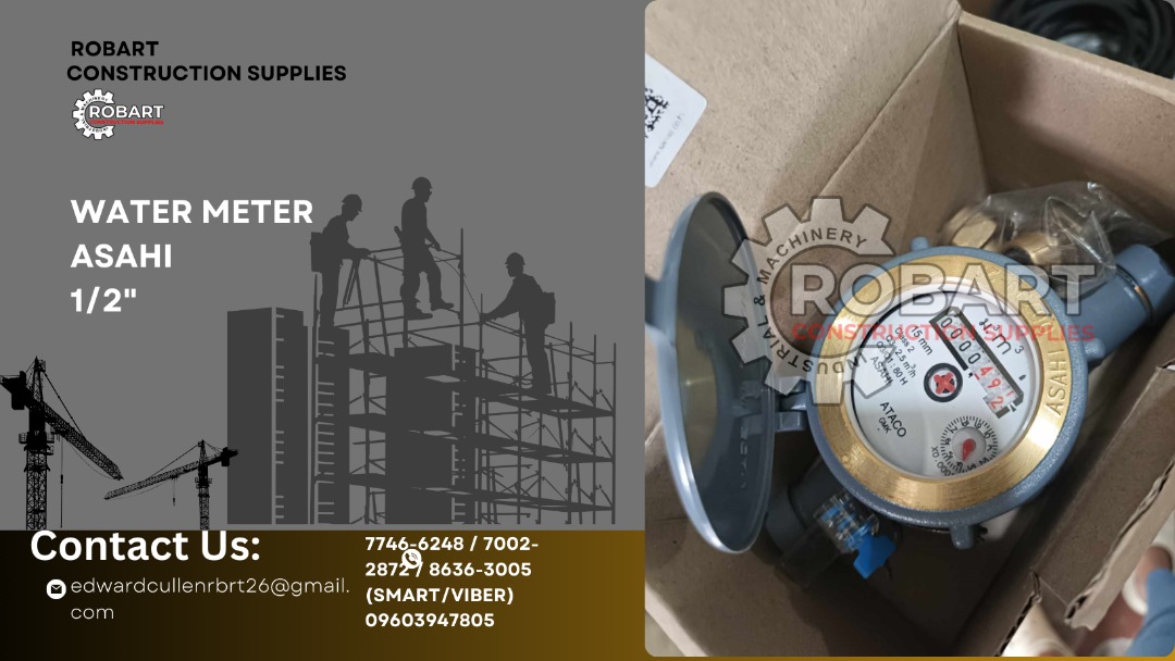 Water Meter with Maynilad Cert. Brand: Asahi, Commercial & Industrial ...