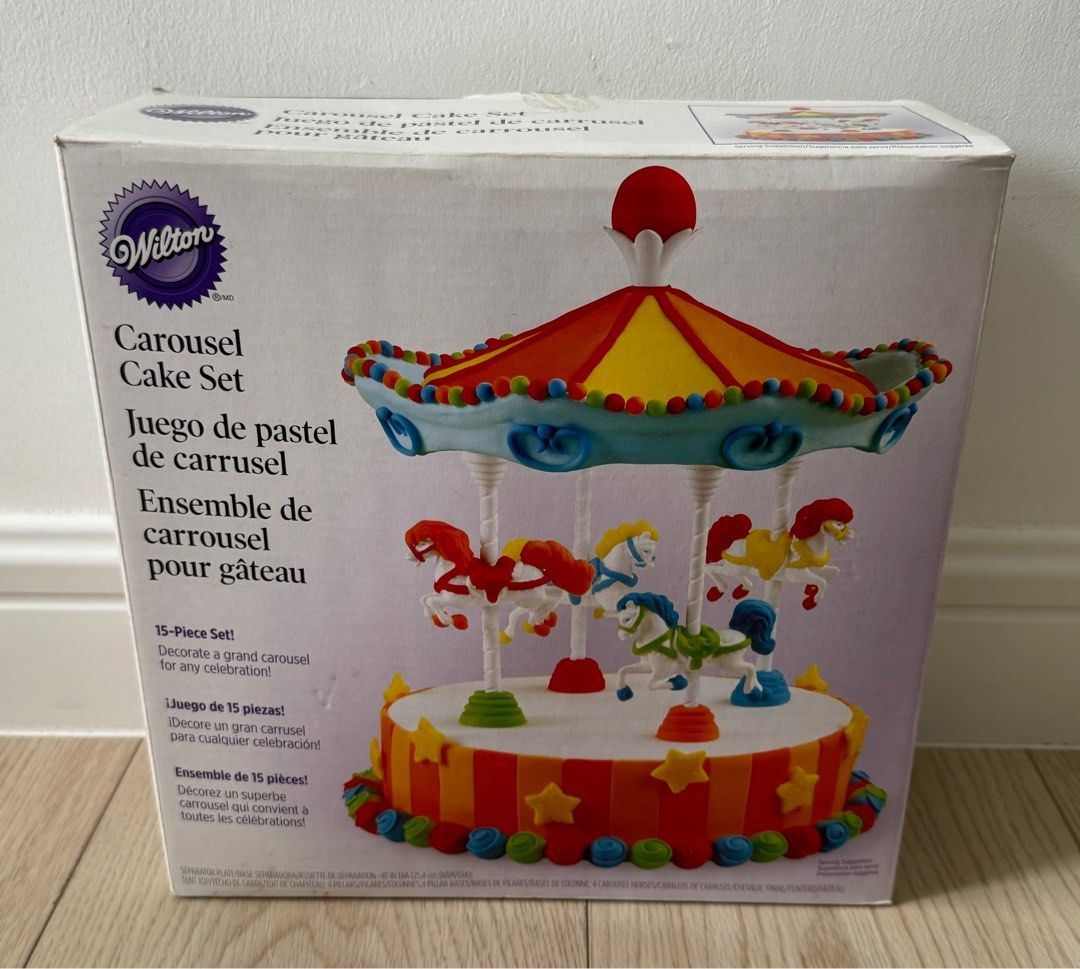 Wilton Carousel Cake Set, Furniture & Home Living, Kitchenware ...
