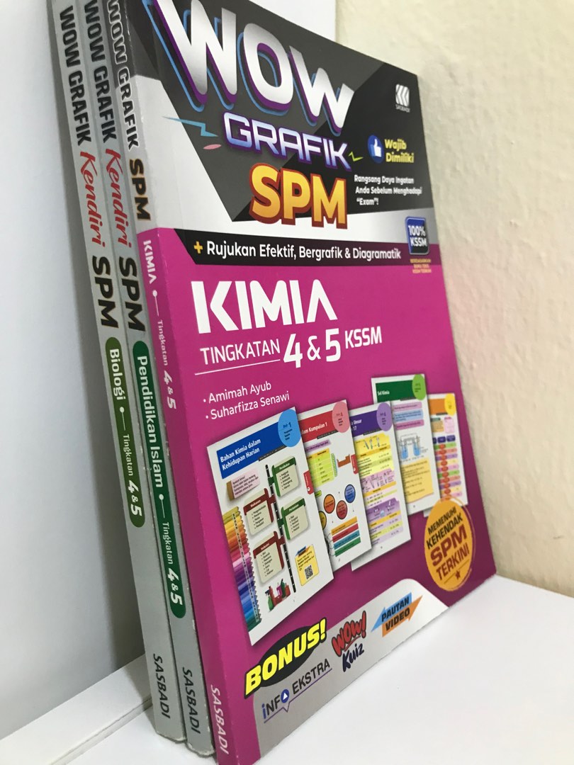 WOW GRAFIK SPM | BUKU RUJUKAN SASBADI | PEND. ISLAM | KIMIA | BIOLOGI ...
