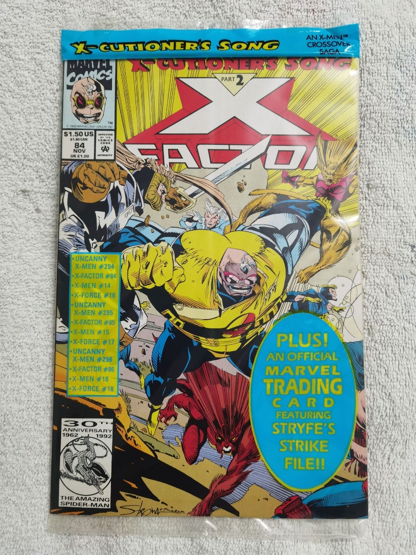 X-Factor (1986) issue 84. "X-Cutioner's Song part 2" Polybagged with ...