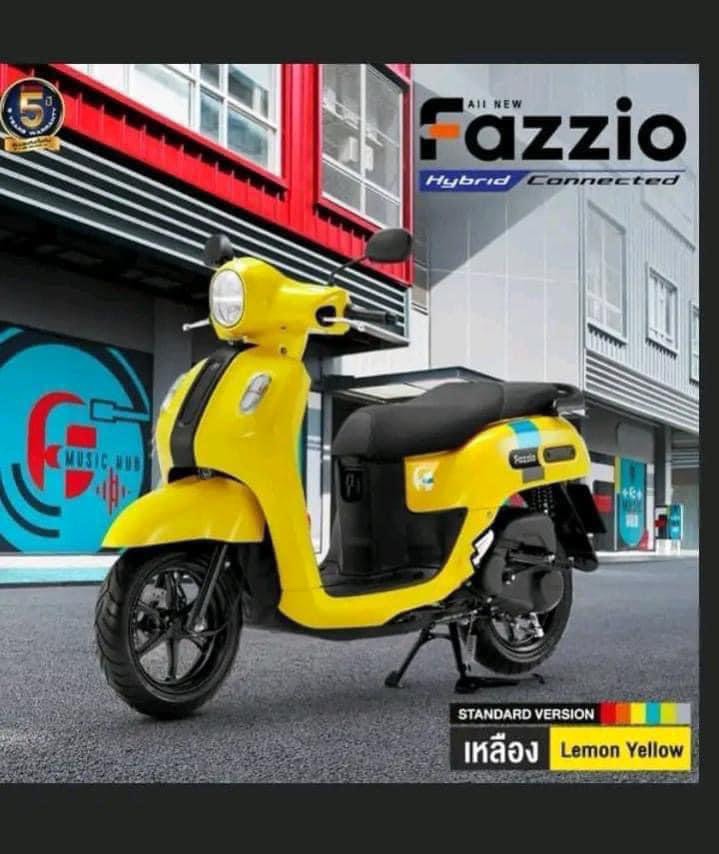 Yamaha Fazzio Yellow Lemon Fairings Set, Motorbikes, Motorbike Parts ...