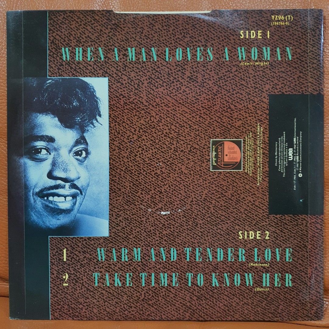 Reserved:【12"SGL】PERCY SLEDGE - When A Man Loves A Woman Vinyl Record ...