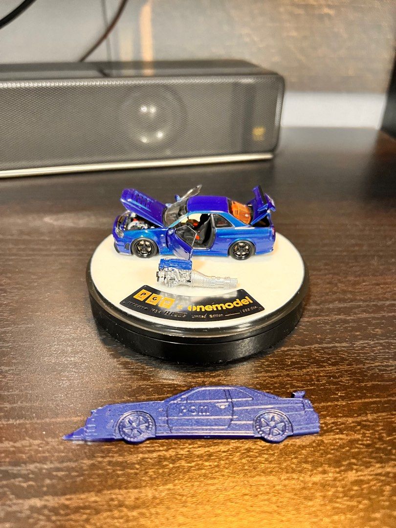 1/64 PGM X ONEMODEL R34 GTR, Hobbies & Toys, Toys & Games on Carousell