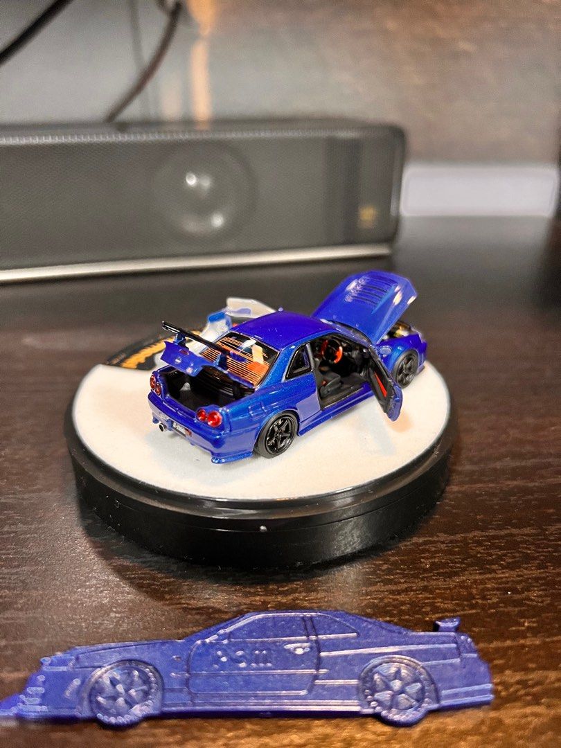 1/64 PGM X ONEMODEL R34 GTR, Hobbies & Toys, Toys & Games on Carousell