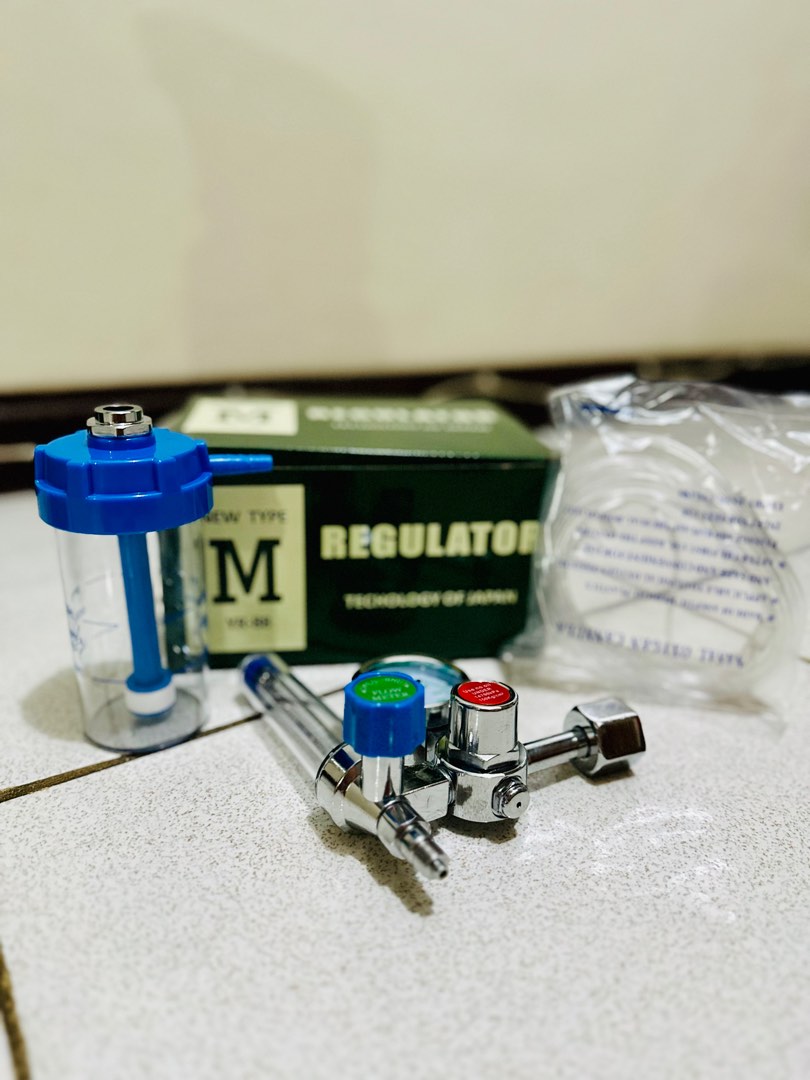 1 set 5lbs oxygen tank with regulator, Health & Nutrition, Medical ...