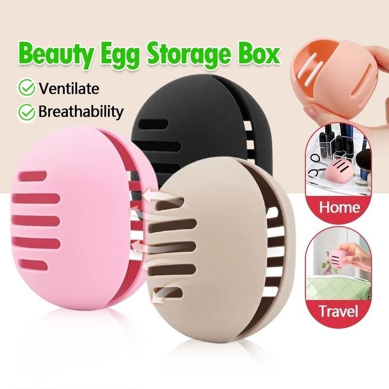 1Pcs Makeup Sponge Holder Eco-Friendly Silicone Multi-hole Beauty ...