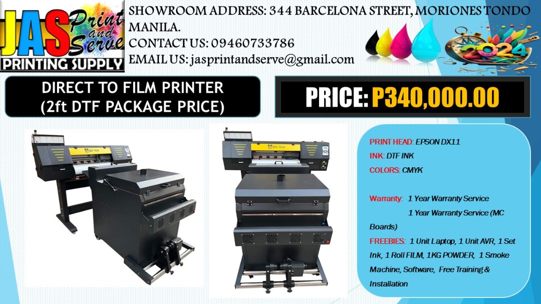 2FT DTF PRINTER MACHINE (DX-11 PACKAGE), Computers & Tech, Printers, Scanners & Copiers on Carousell