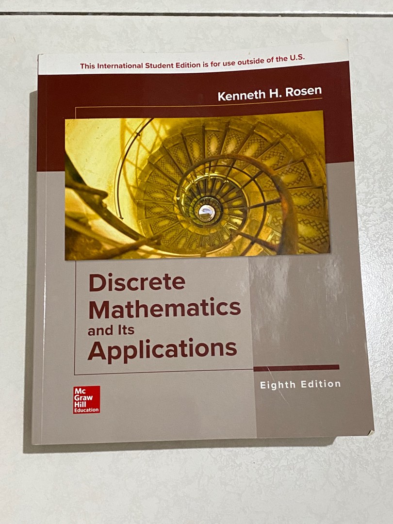 離散數學原文教科書 Discrete Mathematics and Its Applications by Kenneth H. Rosen ...