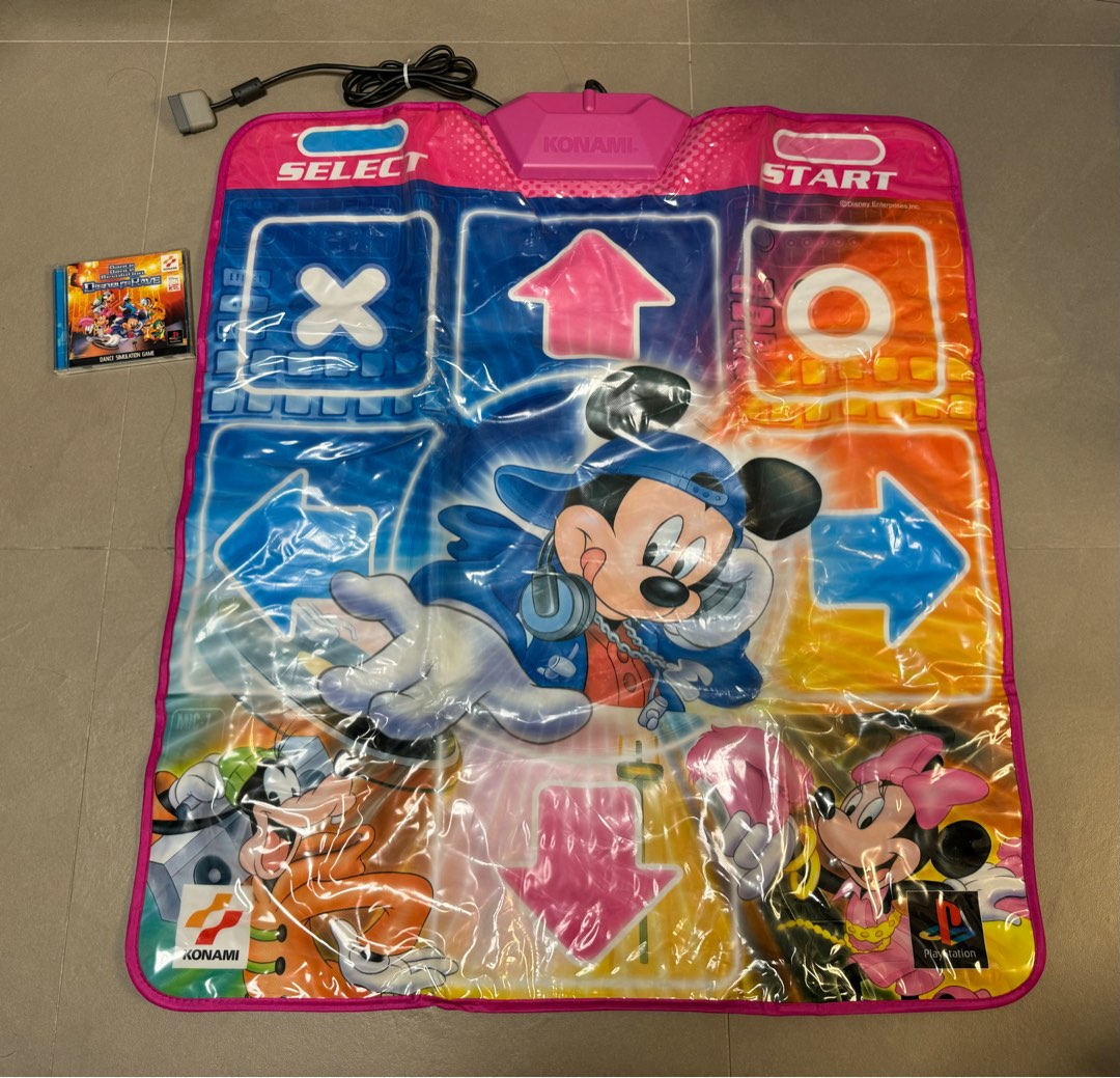 日版 PS Dance Dance Revolution Disney Mix with Mat & Game 迪士尼DDR跳舞毯連遊戲套裝 ...