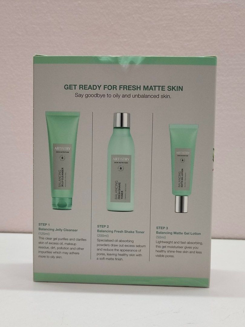 AMWAY ARTISTRY SKIN NUTRITION Balancing Solution 3-Step Set (Full Size ...