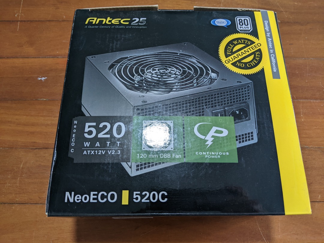 Antec NeoECO 520C, 520w 80+ ATX PSU, Computers & Tech, Parts ...
