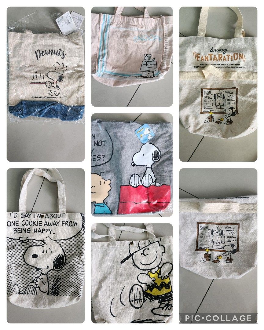 Authentic snoopy tote bag, Women's Fashion, Bags & Wallets, Tote Bags ...