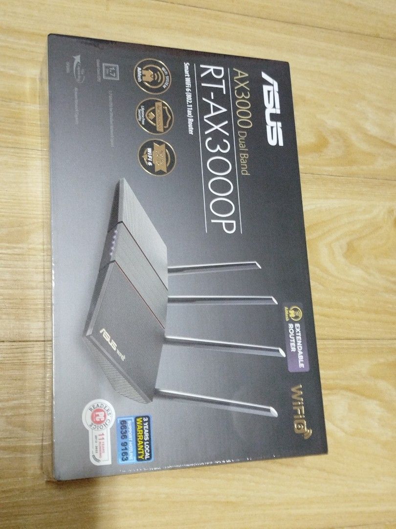 AX3000 Dual Band (RT-AX3000P) Smart WiFi 6 Router, Computers & Tech ...
