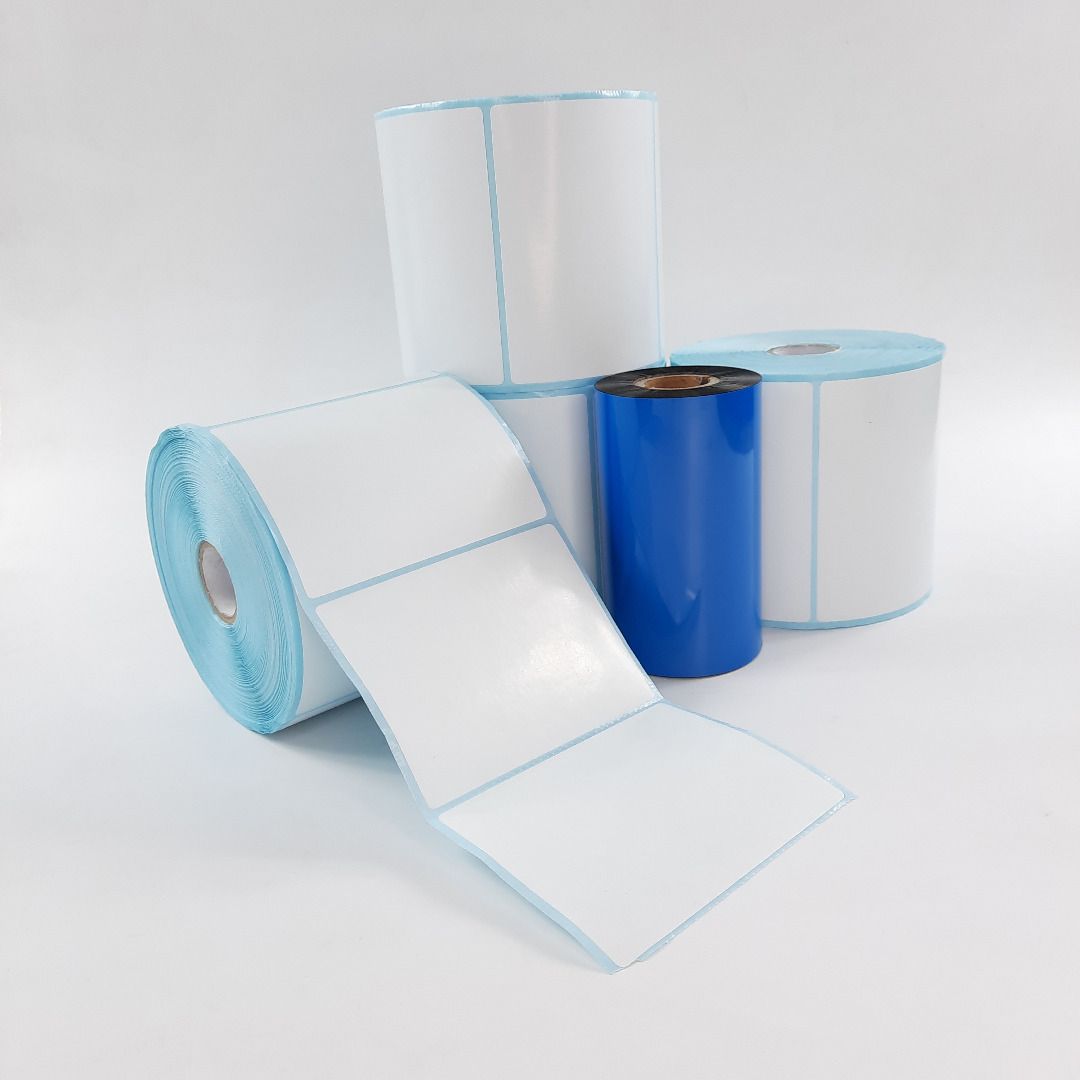 Barcode Sticker Label with Thermal Ribbon, Hobbies & Toys, Stationary ...