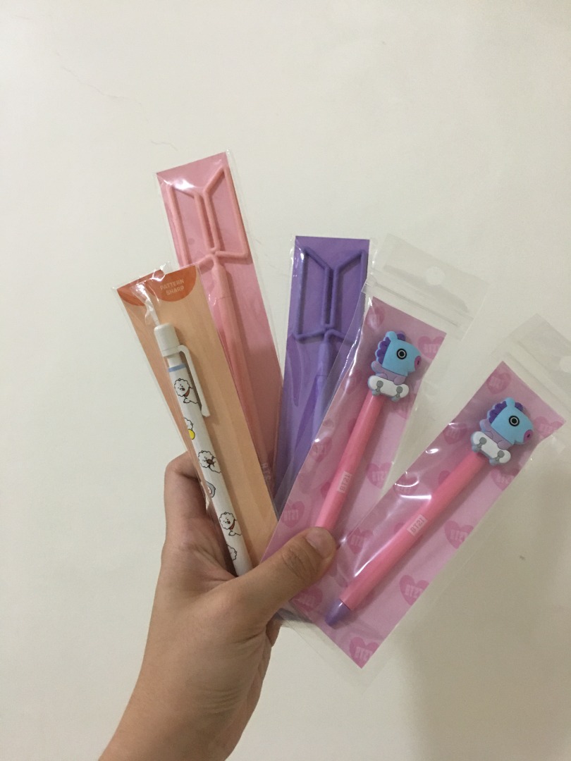 BTS BT21 Pencil / Pen - RJ, Mang, Army Logo, Hobbies & Toys ...