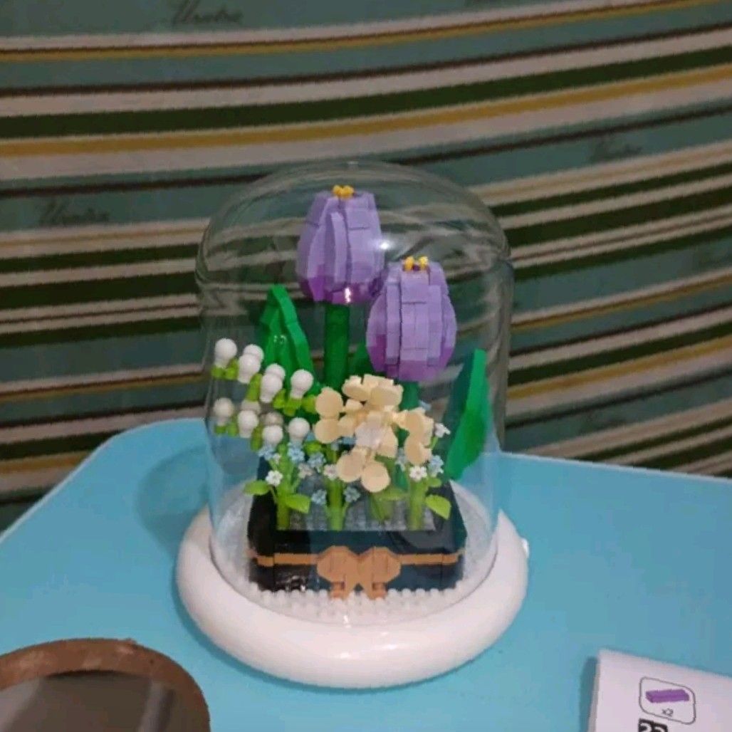 BUILDING BLOCKS LEGO INSPIRED FLOWERS WITH LIGHTS SUNFLOWER TULIPS ...