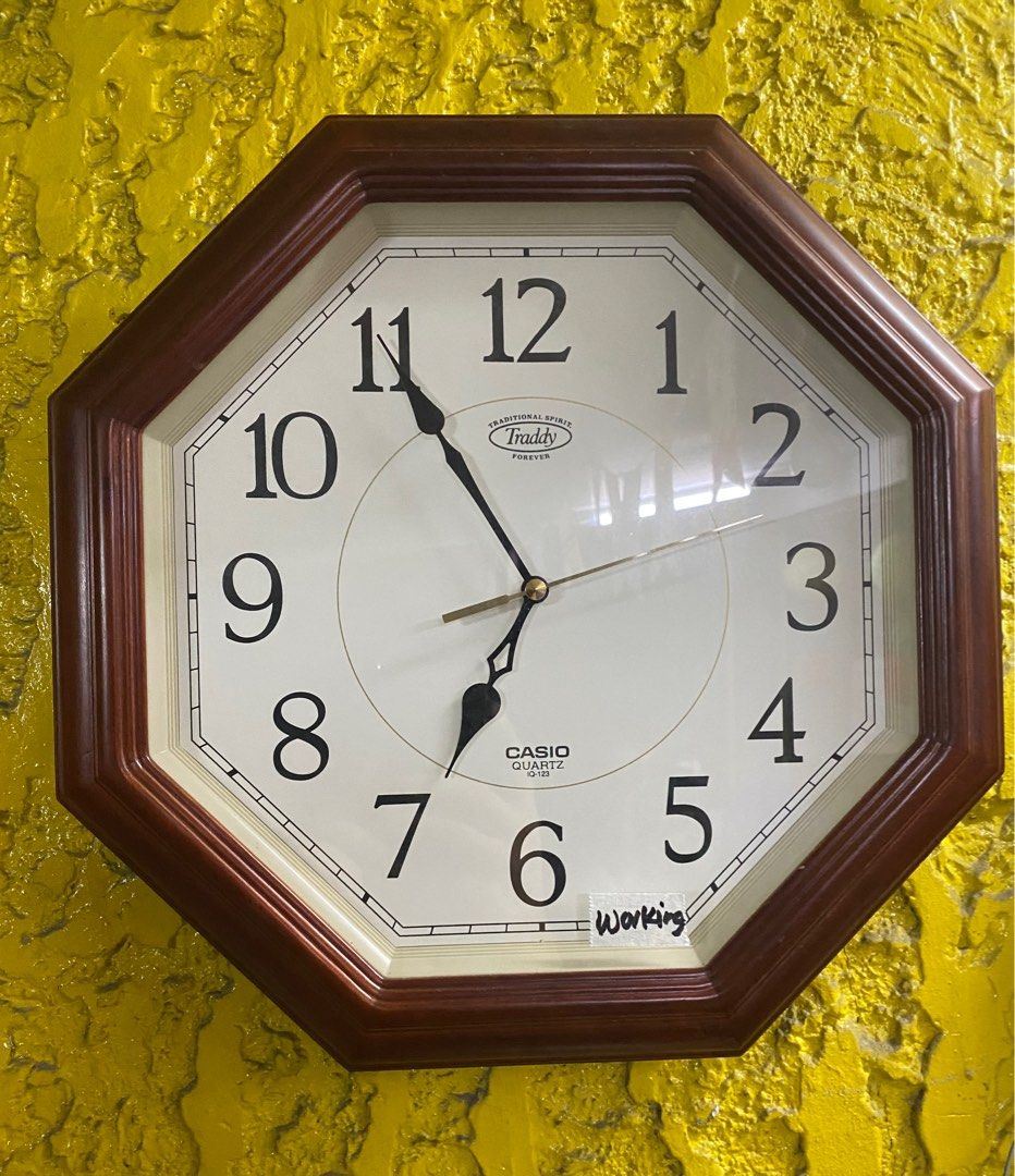 Casio Wall Clock, Furniture & Home Living, Home Decor, Clocks on Carousell