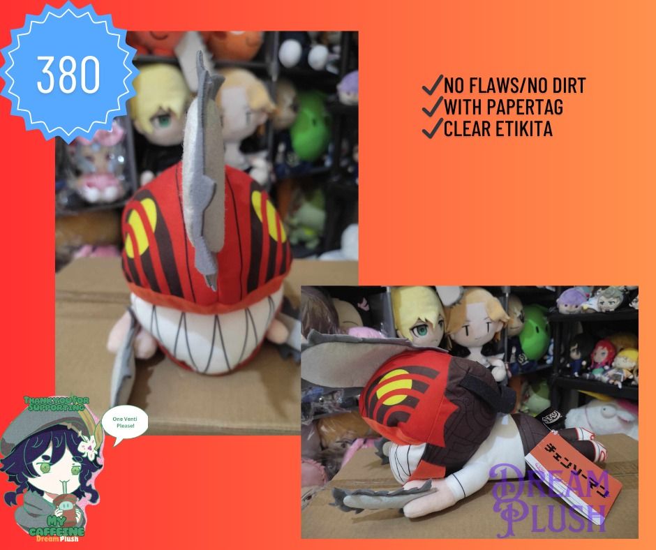 Chainsaw man Denji Tranformation Plush, Hobbies & Toys, Toys & Games on Carousell