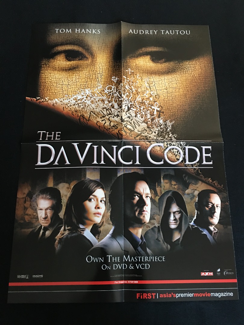Da Vinci Code Exiled Back-to-Back Approx. 23x16 Movie Poster, Hobbies ...