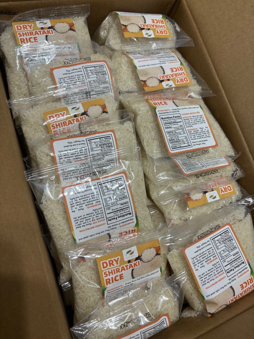 Dry Shirataki Rice Bulk (48pcs per box) for resellers, Food & Drinks ...