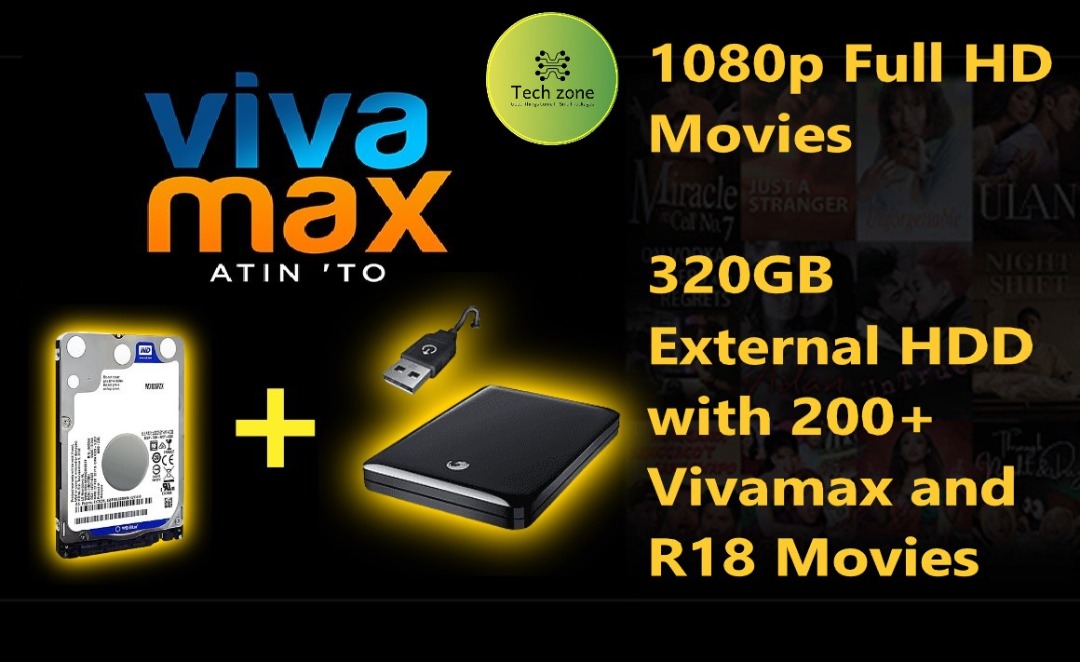 External HDD with free 1080p Vivamax Movies 2021-2024, Computers & Tech ...