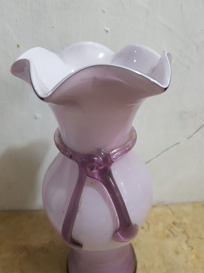 Fas bunga warna ungu, Antik, Pajangan di Carousell