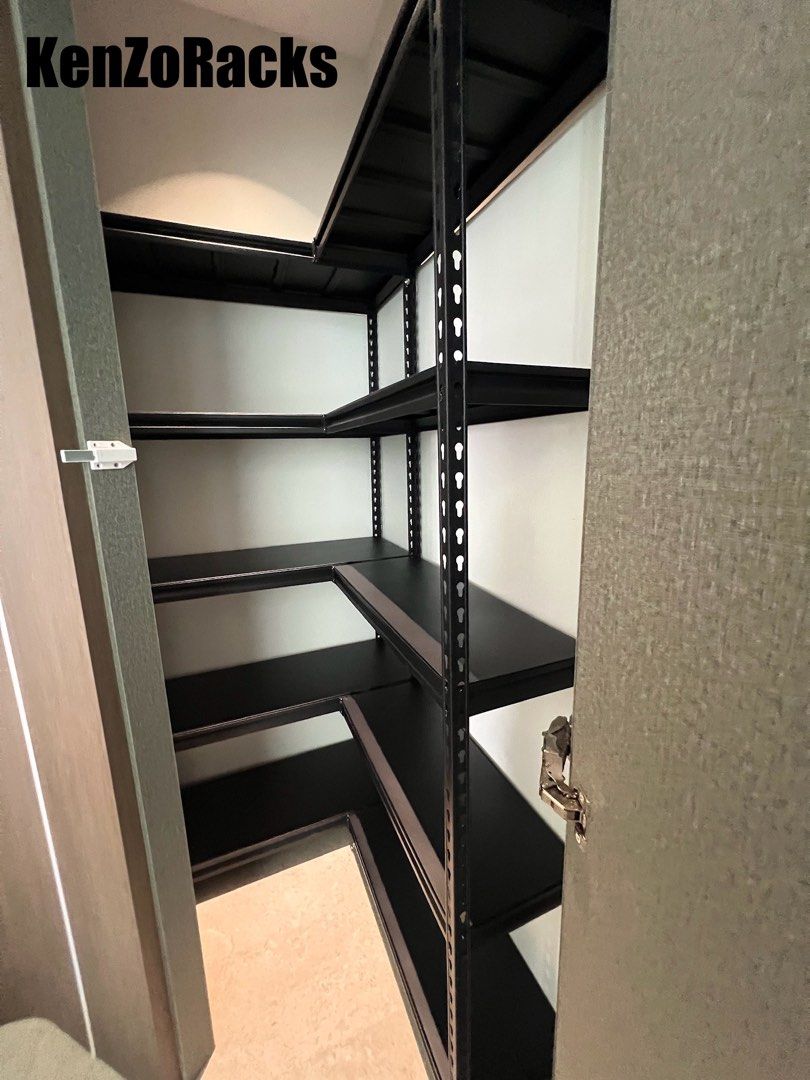 Full Boltless Rack / Full Black Metal Racking, Furniture & Home Living ...