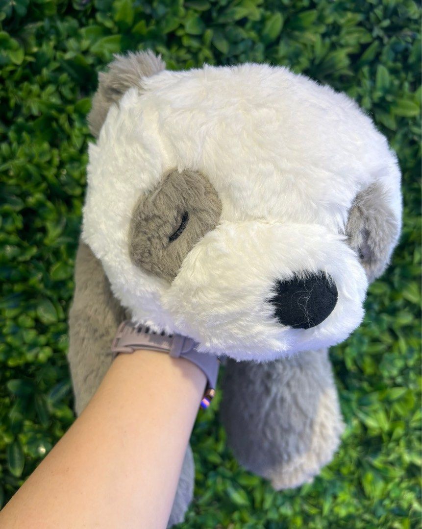 Fun claw big size panda flat lying laying soft toy plush plushie ...